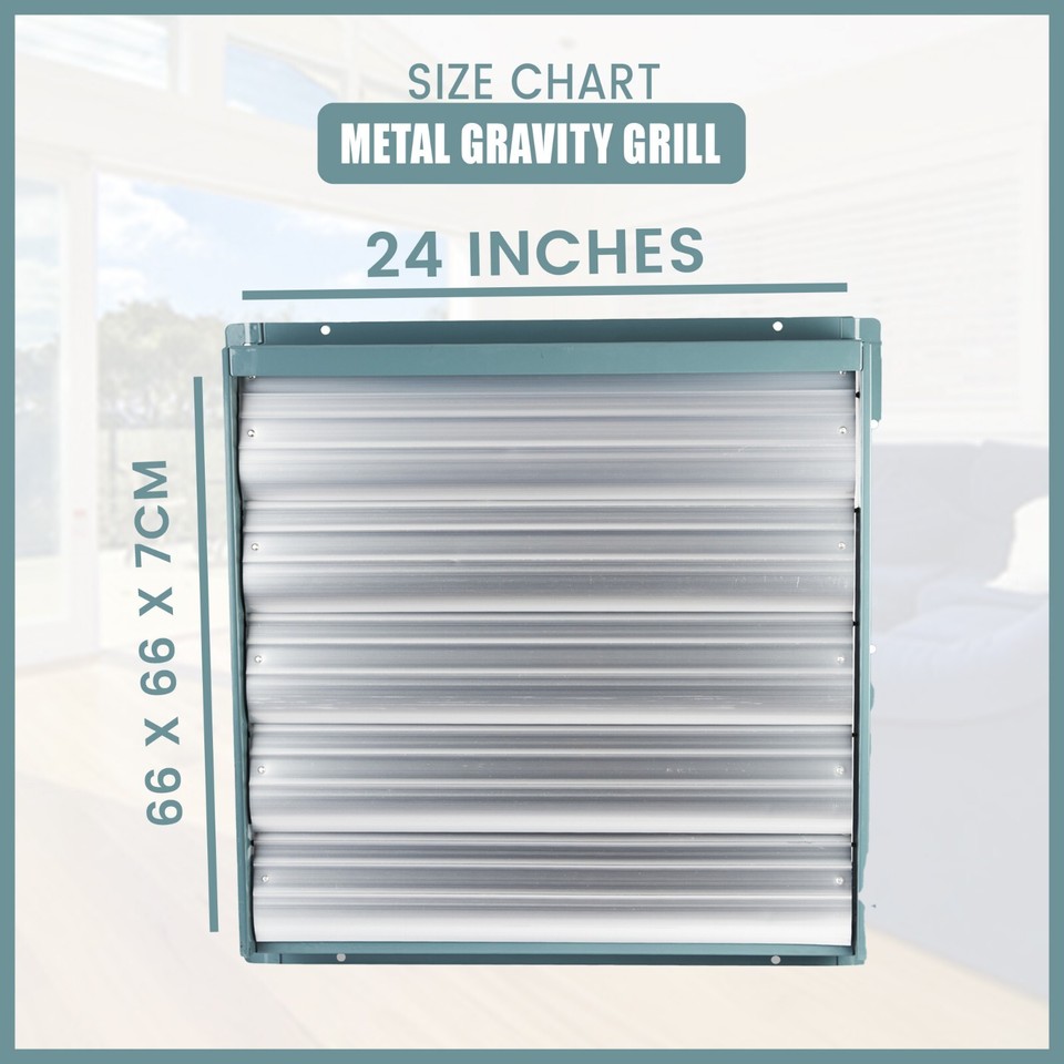 Metal Gravity Louvre Grille Flap Air Vent Shutter For Industrial ...