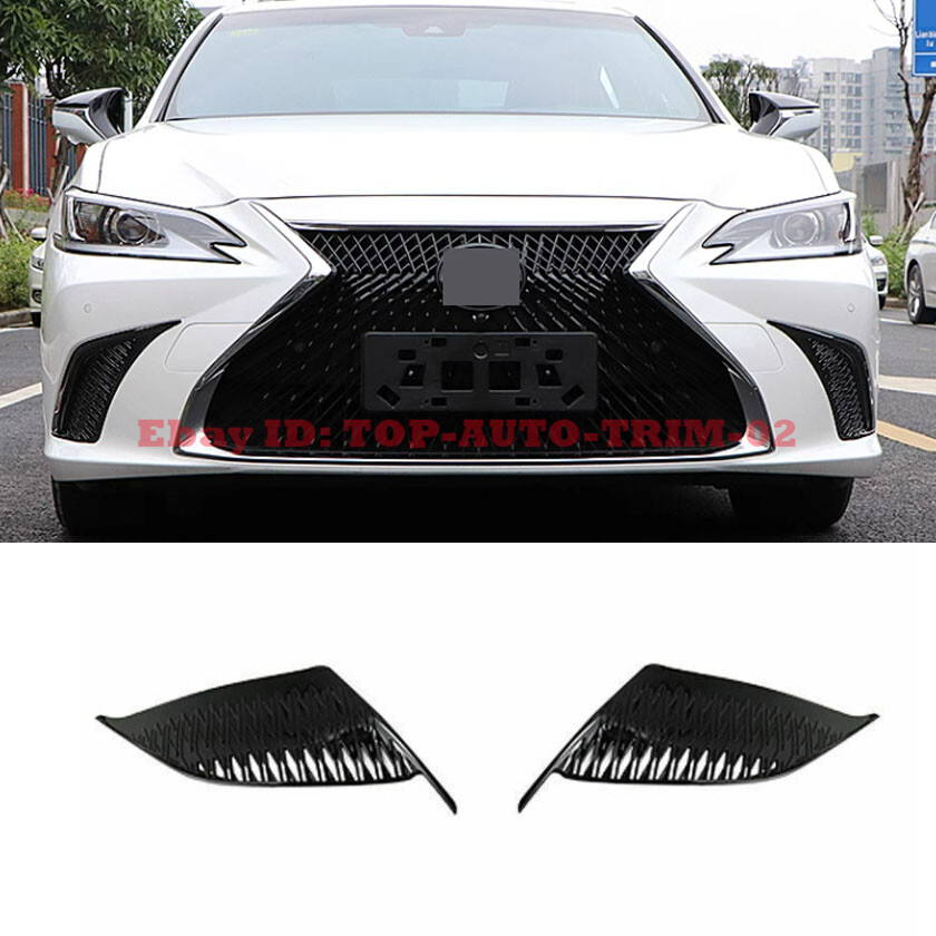 For Lexus ES250 300h 350 2019-22 Glossy Black Front Fog Light Lamp ...