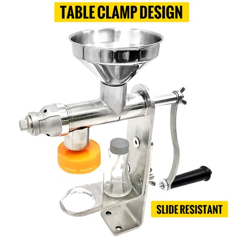 VEVOR Manual Oil Press Machine Expeller Extractor Stainless Steel ...