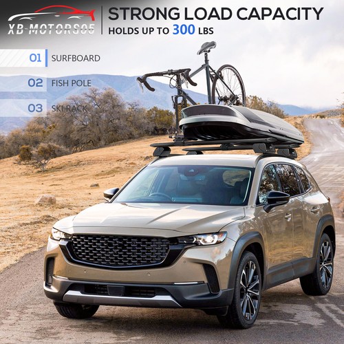 300LBS Lockable Roof Rack Cross Bar for 2023-2024 Mazda CX50 CX-50 Anti ...