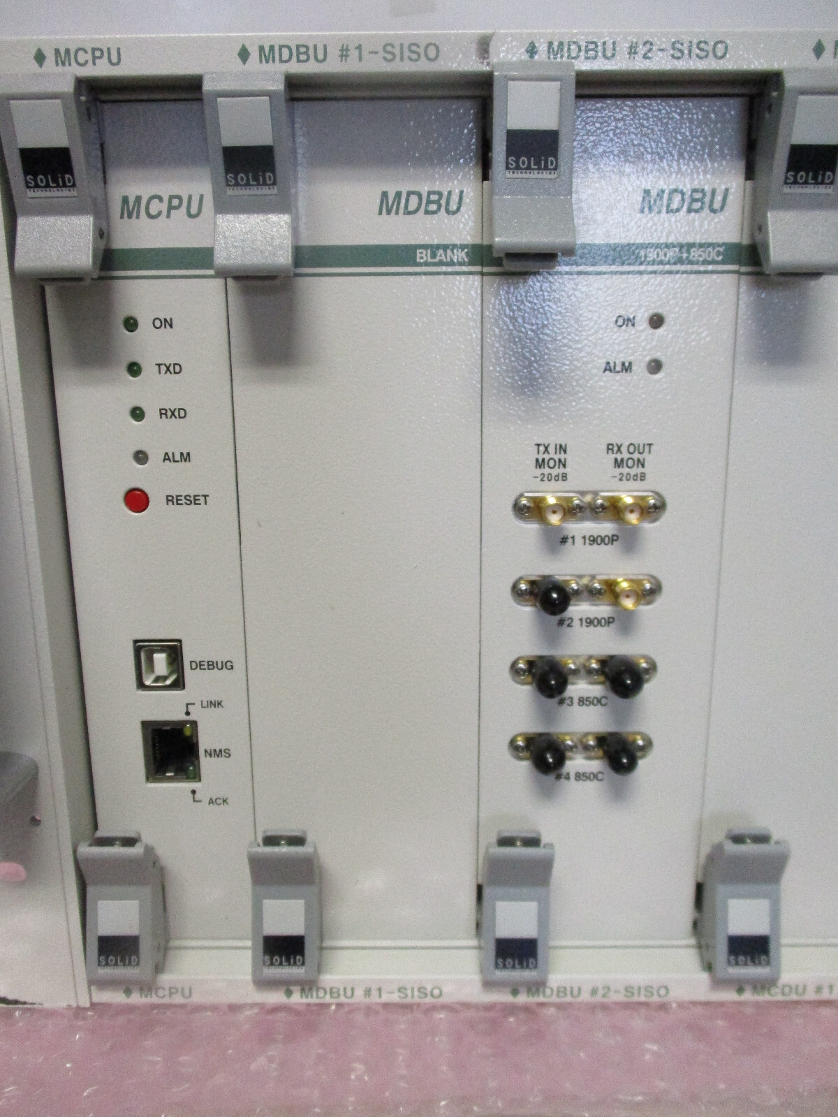 Solid Technologies single carrier das sc-biu chassis w/ modules 1900P +850C 700 | eBay