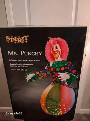Mr. Punchy Animatronic Scary Clown Spirit Halloween 6 Ft Led Eyes | eBay