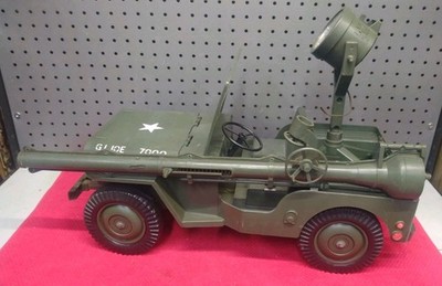 Vintage 1960's Hasbro GI Joe Jeep Combat 7000 W/Searchlight & Cannon ...