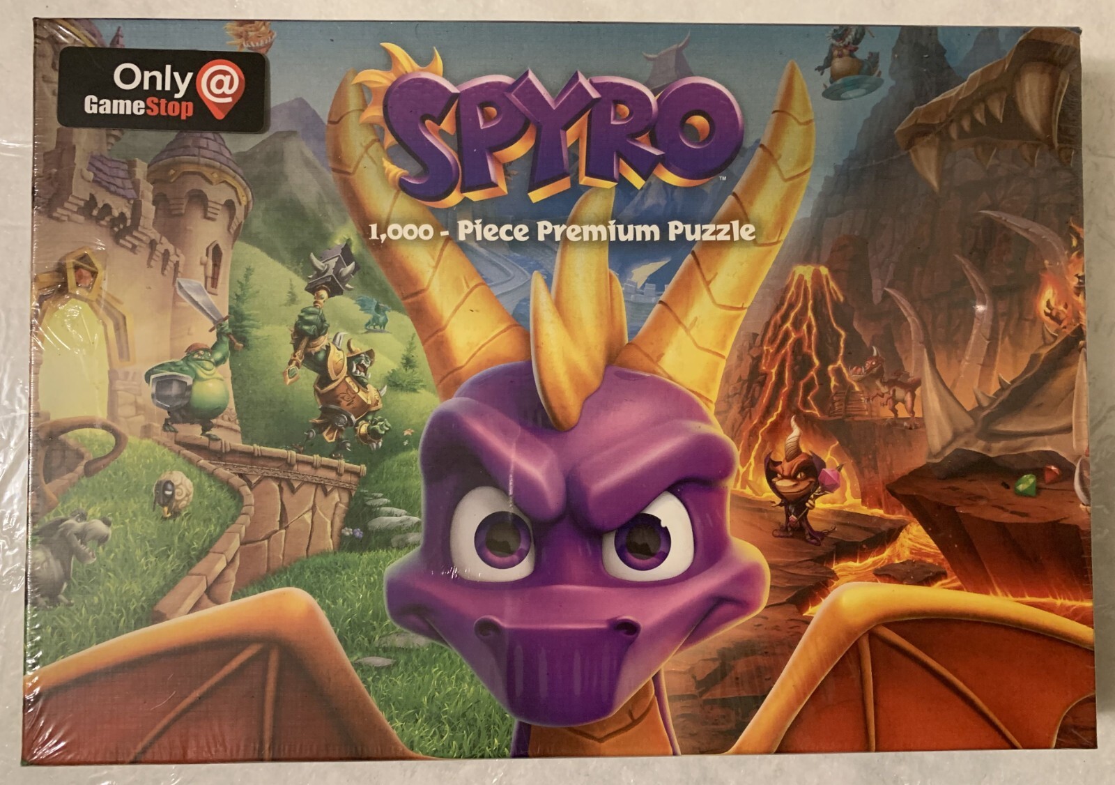 Spyro & Cuphead 1000 Piece Jigsaw Puzzle Gamestop Exclusive USAopoly ...