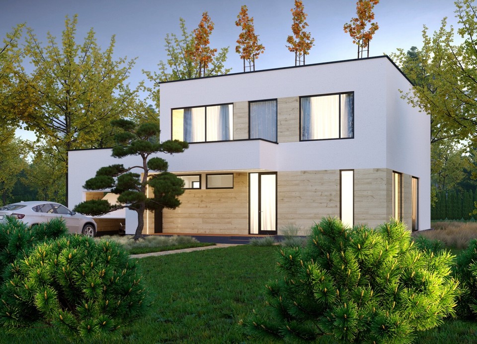 2690 SQ.FT ECO SOLID TIMBER AIRTIGHT PANEL HOUSE KIT. MASS WOOD CLT ...