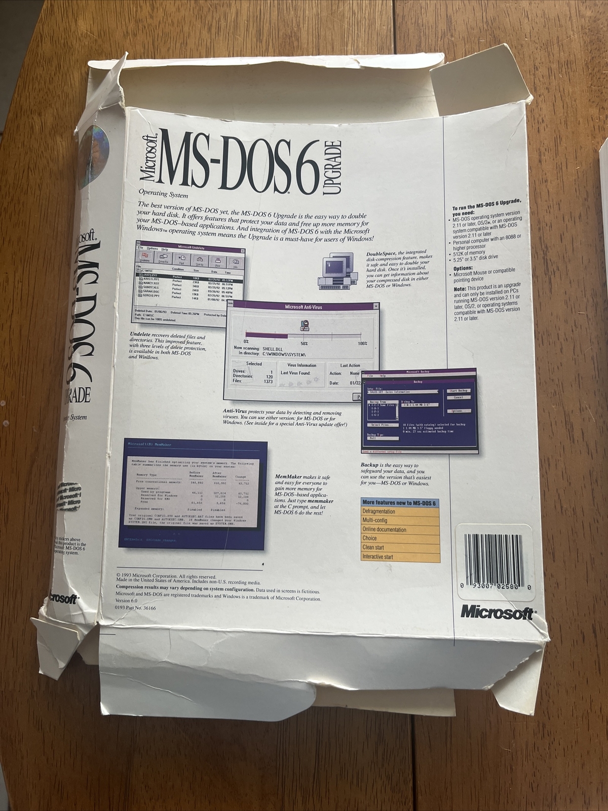 %28BOX+OPEN+BOX%29+Microsoft+MS-DOS+6+Upgrade+-+3.5+Disks for sale ...