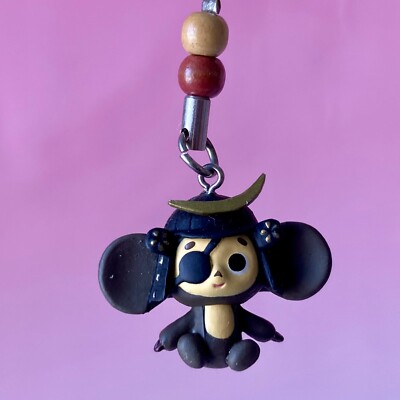 Cheburashka x One-eyed Hero Samurai Figure Mascot Doll Keychain Keyring ...