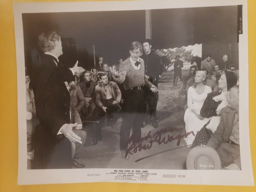 The True Story Of Jesse James Robert Wagner Signed Autograph 8x10 Photo ...