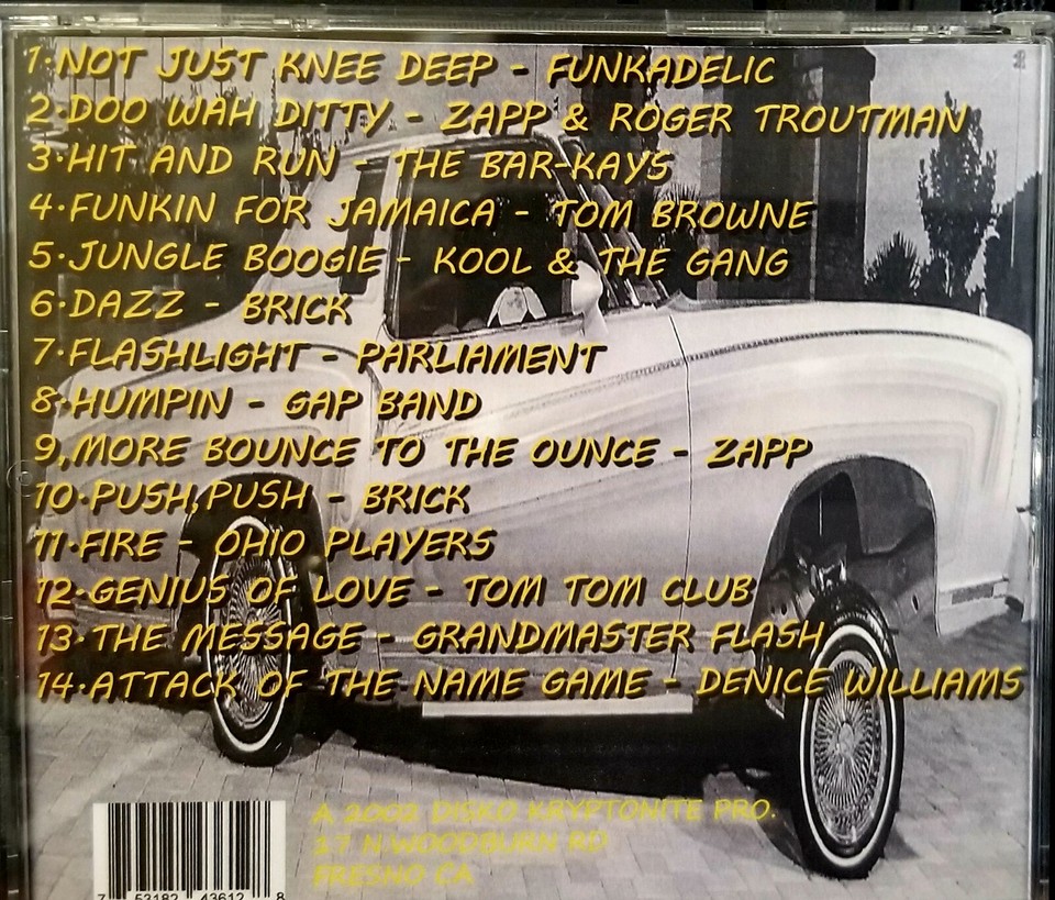 The DJ Old School Funk Mix Vol 2 CD Funk 12" Hits In The Party Mix ...