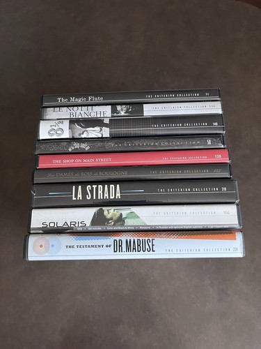 LOT OF 9 Criterion Collection DVDs | eBay