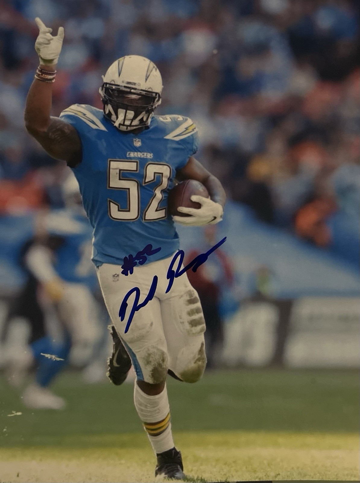 Denzel Perryman Autographed Signed San Diego Chargers Photo NFL | eBay