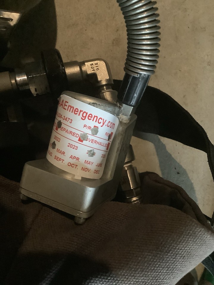 SCOTT RIT PAK 2, 4500 PSI 60 MINUTE CARBON TANK MADE 05-2009 W HOSES ...