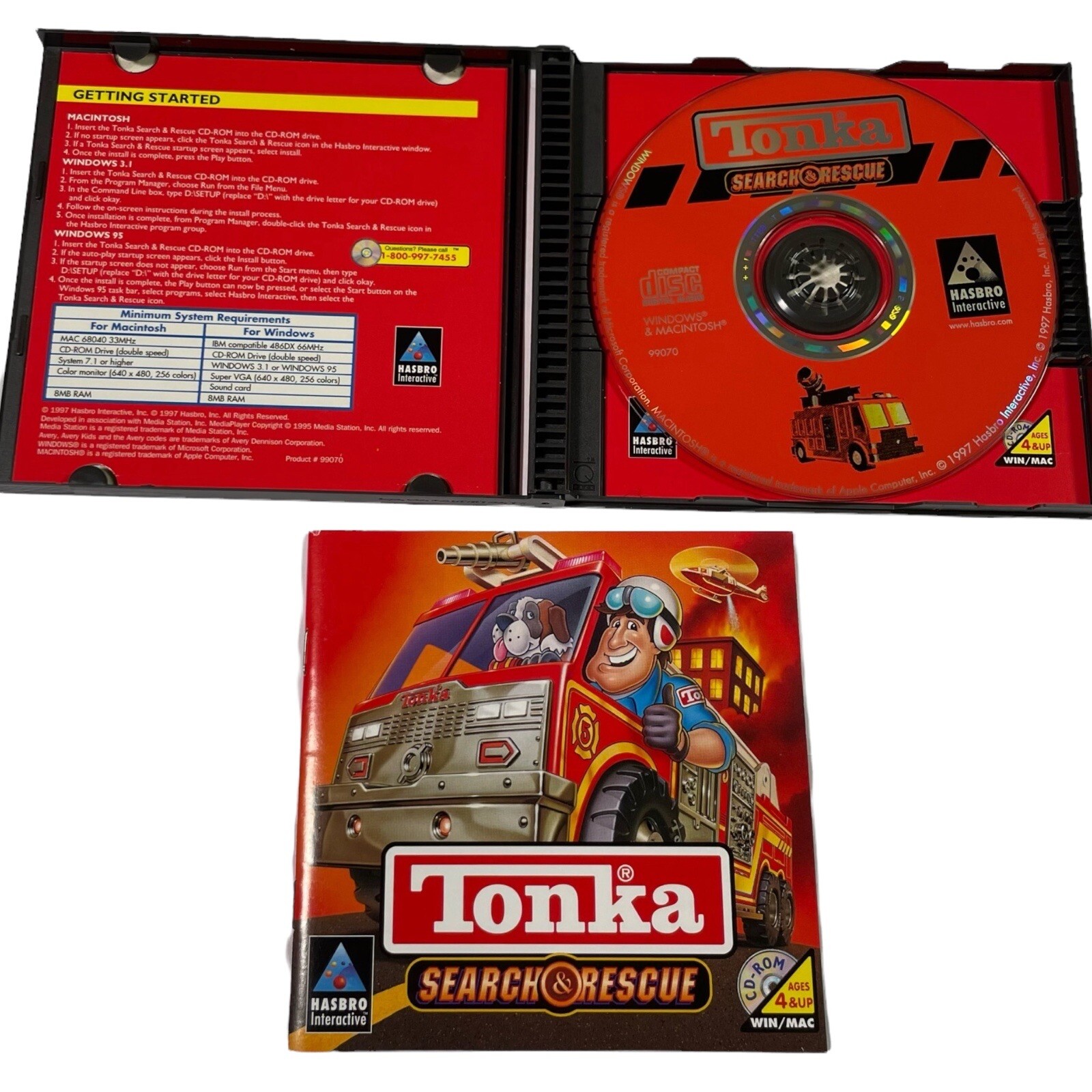 Tonka Construction + Search & Rescue Windows Mac CD PC COMPUTER GAME ...