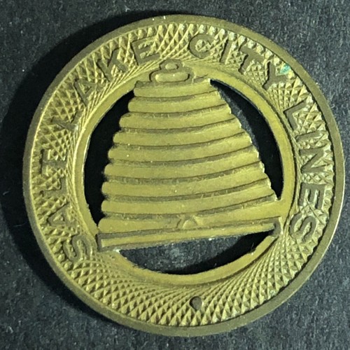 Salt Lake City Lines WM G/F One Fare Transit Token Beehive c1930's-40's ...