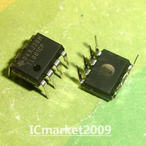 50 PCS TL061CP DIP-8 TL061 Low-Power Jfet-Input Operational Amplifiers ...