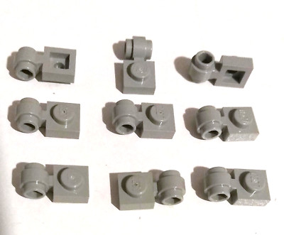 9X LEGO 1 x 1 Modified Plate w/clip Light 4081b Part Thick Ring Old ...