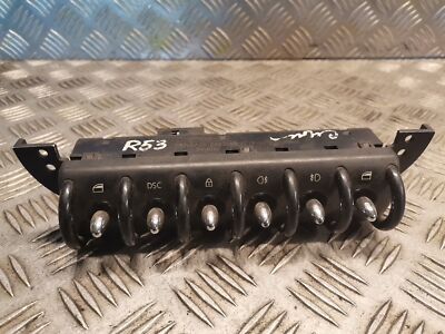 MINI COOPER S R50 R53 Door lock ASC Fog Light Window Switch Panel ...