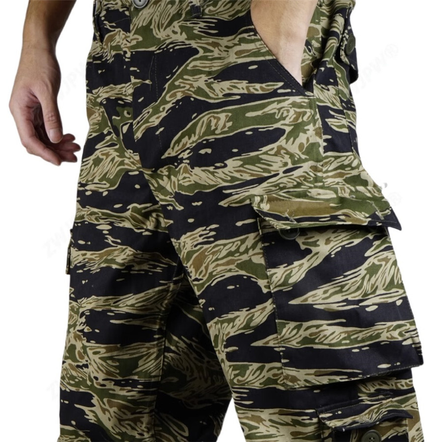 Vietnam War Replica U.S. Army Tiger Stripe Camo TCU Pants Vintage Men ...