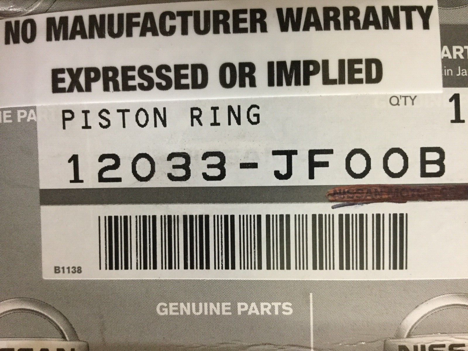 12033-JF00B - Nissan GT-R Piston Ring Set NEW OEM - 12033JF00B | eBay