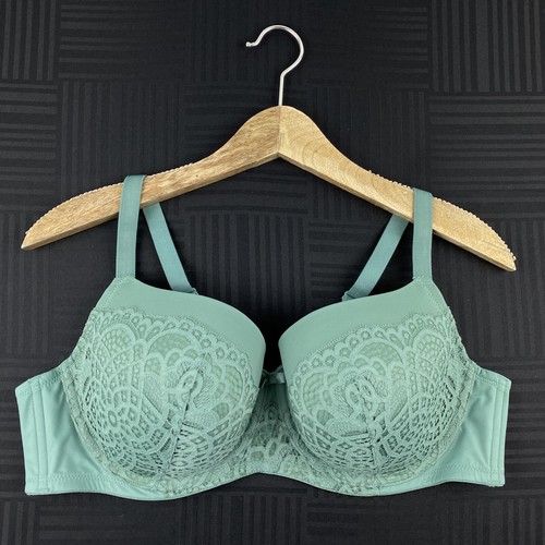 Auden Womens 44C Green Lightly Lined Underwire Balconette Full Coverage ...