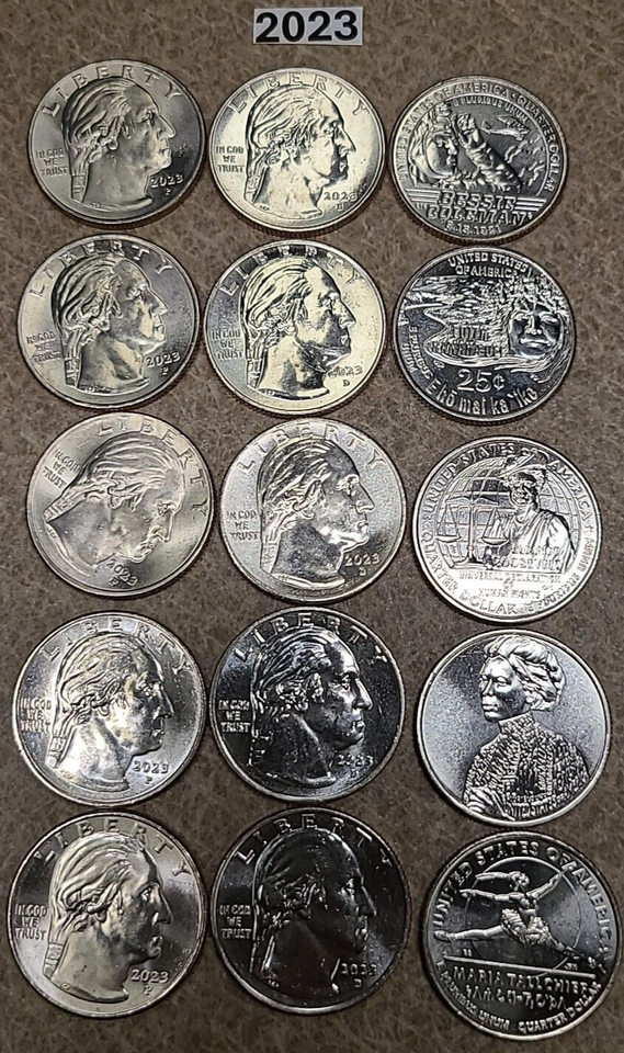2023 P D S American Women Quarters Program (15 coins set) *ON HAND* | eBay