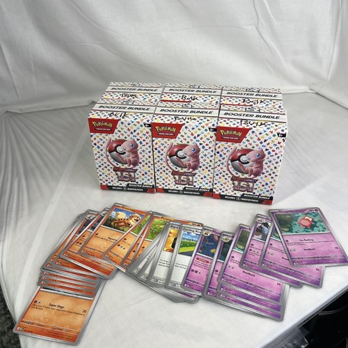 Pokémon 151 BULK ONLY uncommon/common 900+ Lot NO ENERGY, NO HOLO | eBay