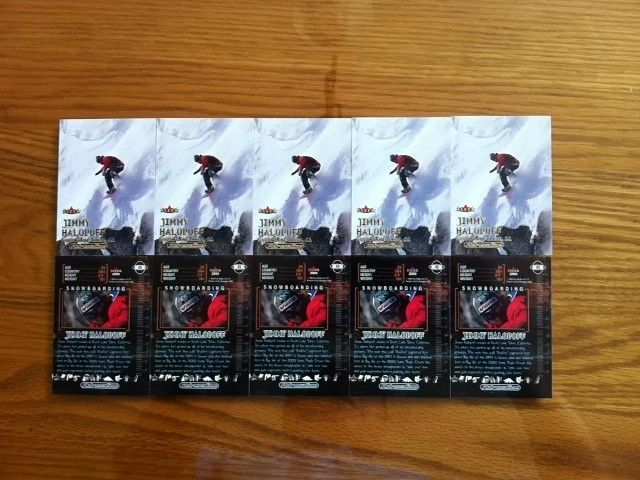 10x Lot Jimmy Halopoff Snowboarding Trading Cards from 2000 Fleer ...