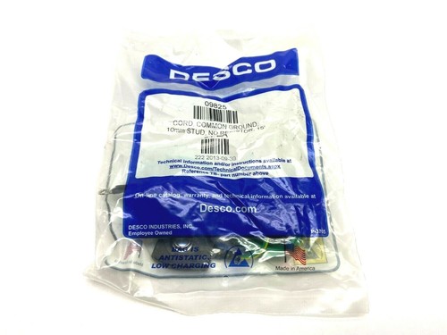 Desco 09825 Common Ground Cord 10mm Stud No Resistor 15' | eBay