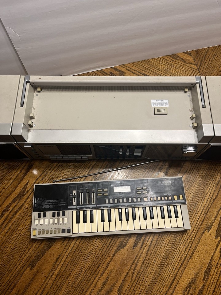 Vintage 1980s Rare Fisher SC-300 Boombox Keyboard Combo Rare See ...