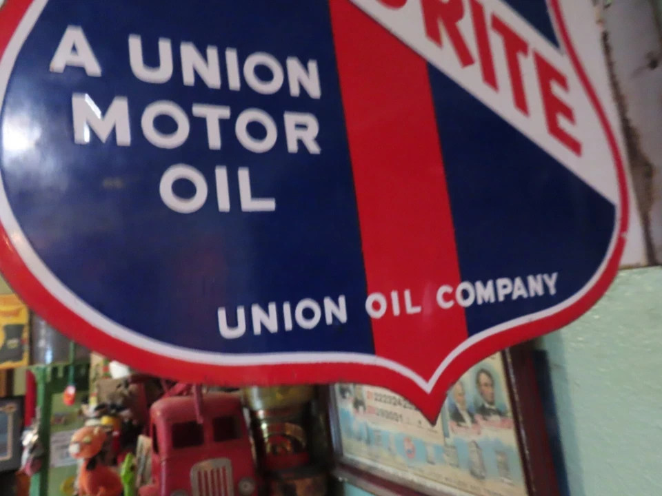 Rare Vintage Original 1920s Motorite Gas Oil Porcelain Flange sign | eBay