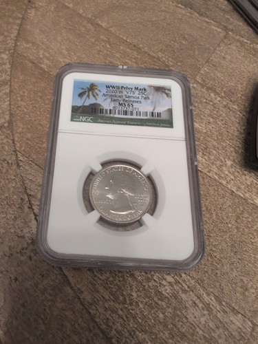 2020-W ‘V75’ 25C WWII Privy Mark American Samoa Park Early Release NGC ...