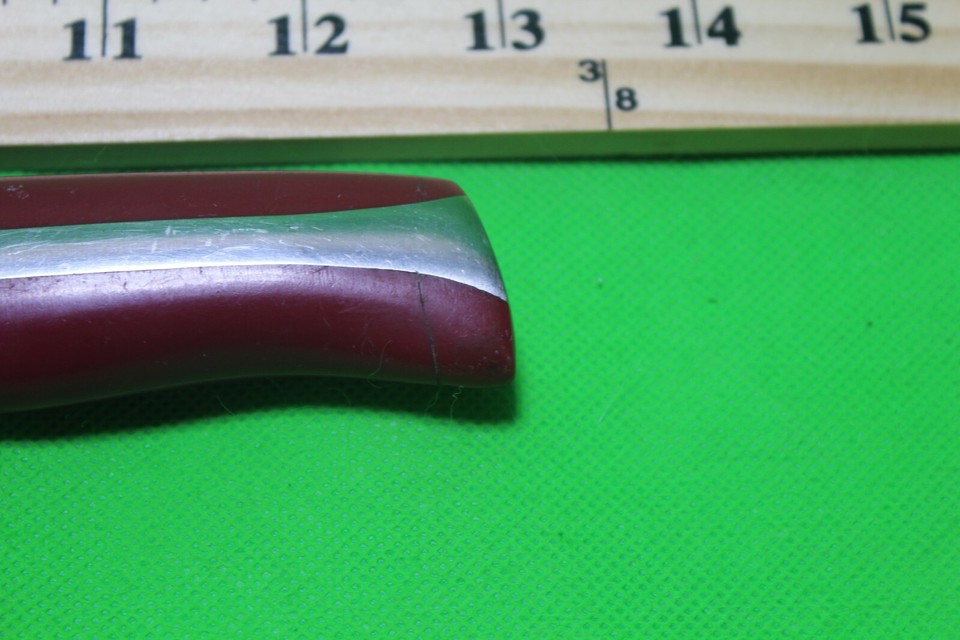 Chicago Cutlery Hollow Edge Blade Knife Red Handle Vintage Chef | eBay