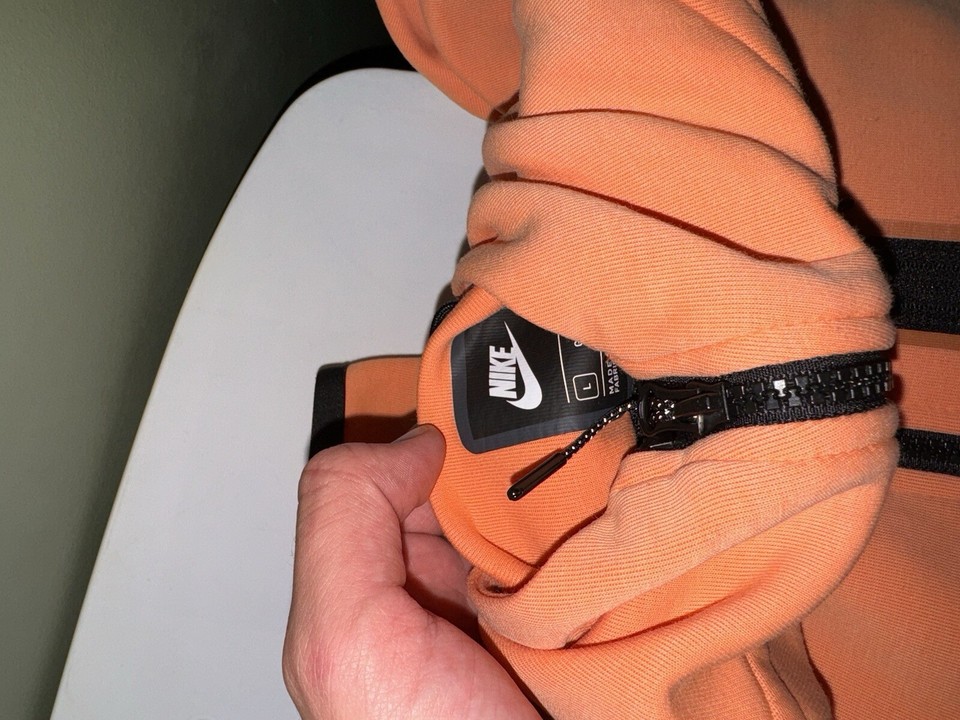 Nike Tech fleece size Large (peach orange color) | eBay