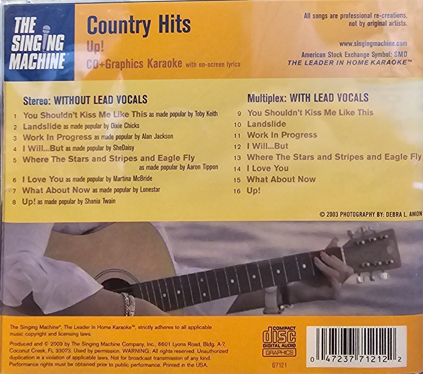 G7121 COUNTRY THE SINGING MACHINE KARAOKE DISC | eBay
