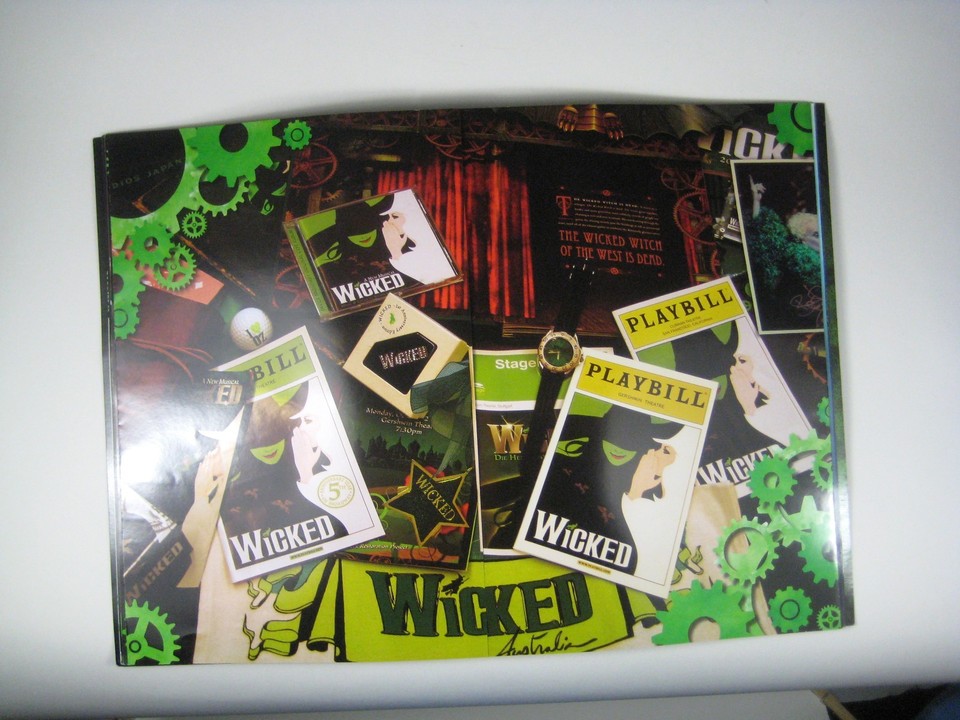 Wicked 2013 Show Program Theatre Broadway Indina Menzel Kristin ...