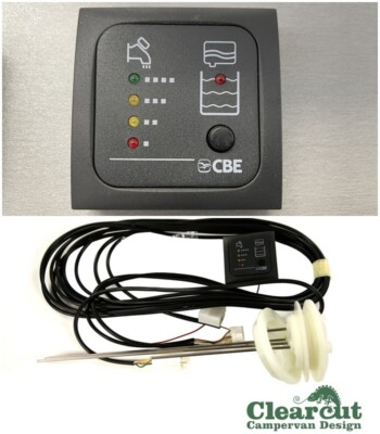 CBE 12v Fresh Water & Waste Level Indicator Kit, Motorhome Water ...