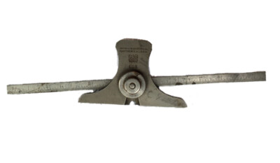 Rare Antique Brown & Sharpe Mfg Co No 616 Steel Rule Depth & Angle Gage ...
