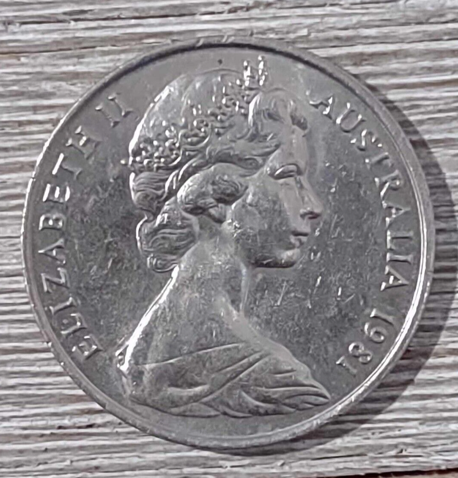 Vintage 1981 Australia Queen Elizabeth II Duck Billed Platypus 20 Cent ...
