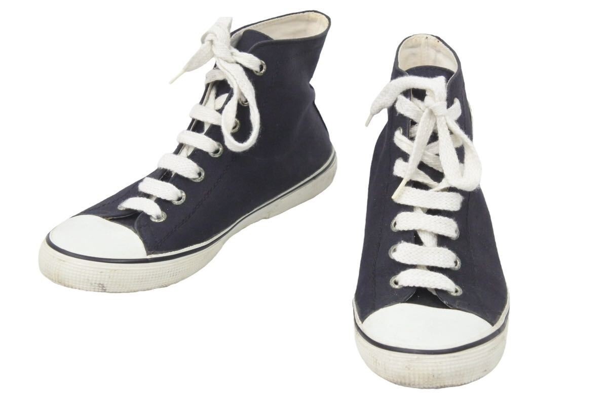 CHANEL CC Logos High Cut Sneakers String Shoes Black … - Gem