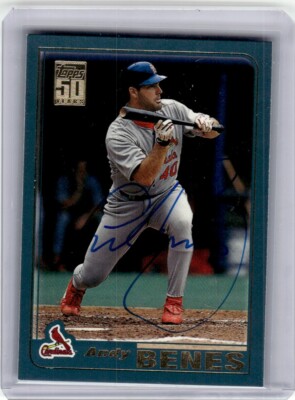 2001 Topps Andy Benes Auto St. Louis Cardinals #165 Signed IP | eBay
