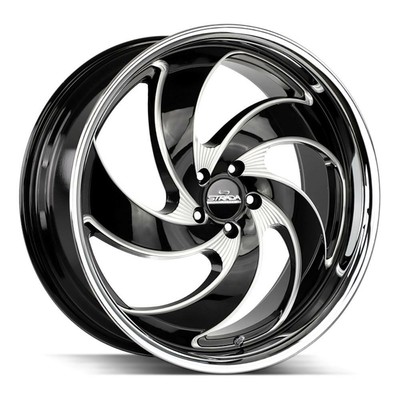 22 inch 22x9 Strada RETRO 5 Black Milled SS wheels rims 5x115 +15 | eBay