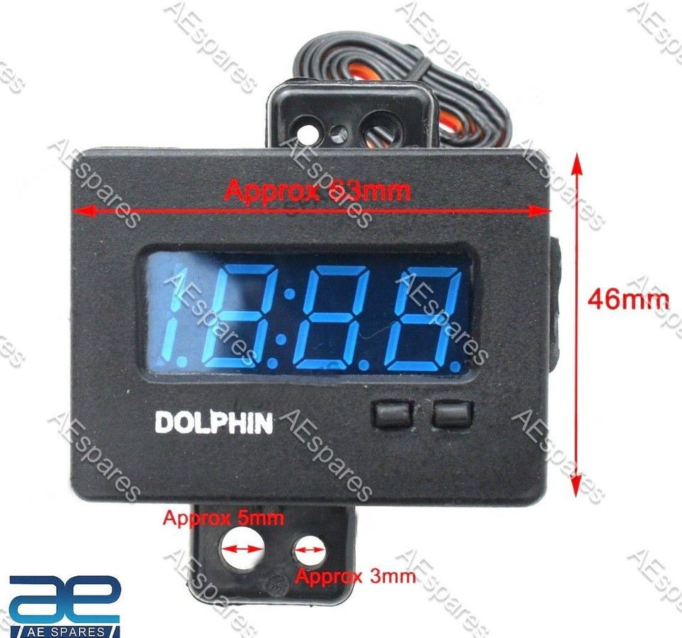 Digital Dash Clock Set 3 Fits Suzuki SJ413 SJ410 Samurai Gypsy Sierra ...