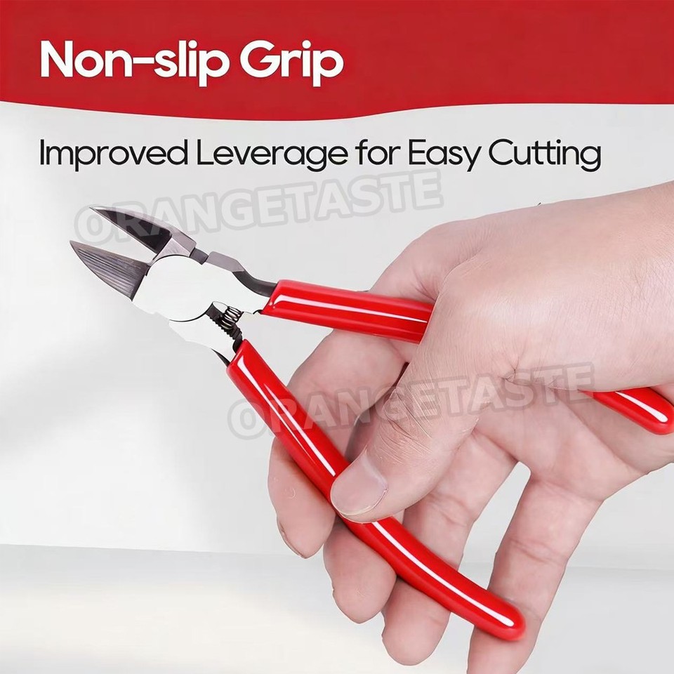 6" Flush Cut Side Cutters Diagonal Cutting Pliers Shear Wire Nippers ...