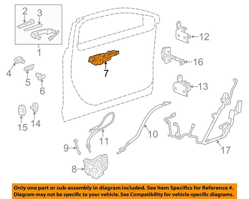 GM OEM Front Door-Handle Base Right 13512733 | eBay
