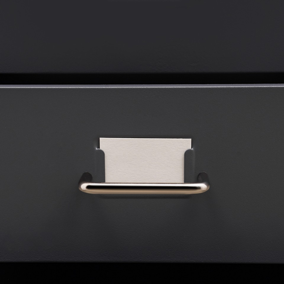 5 Drawers File Cabinet Metal Vertical Narrow Filing Cabinet W/ Tag Slot ...