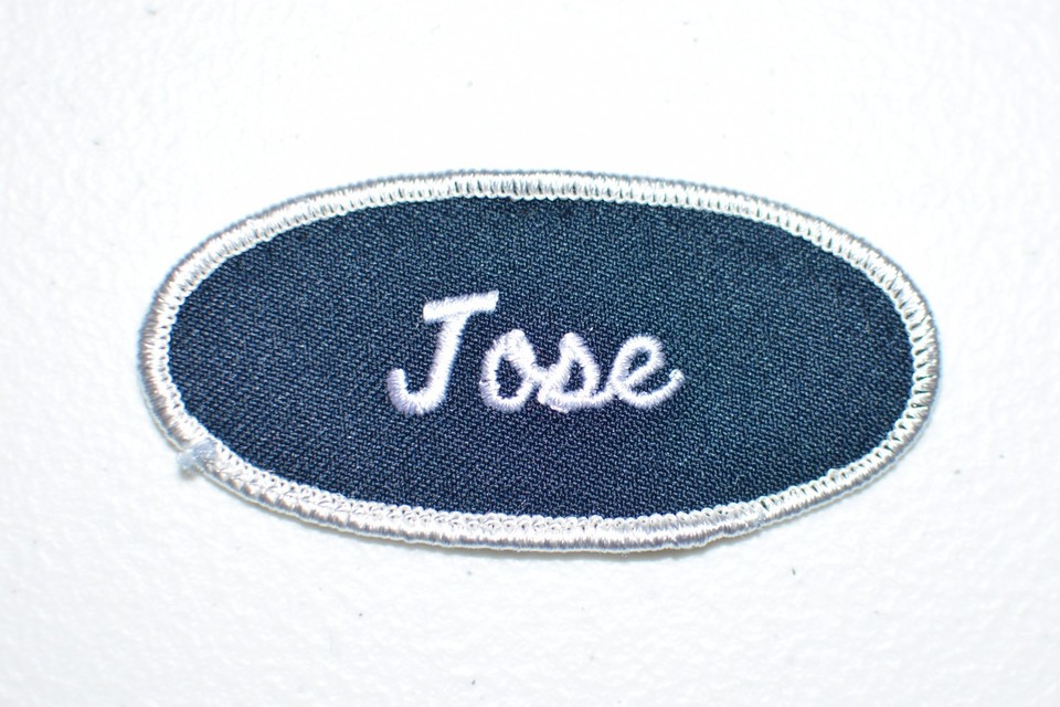 Embroidered Name Tag Patch for Work Shirt Jacket Uniform Sales Mechanic ...