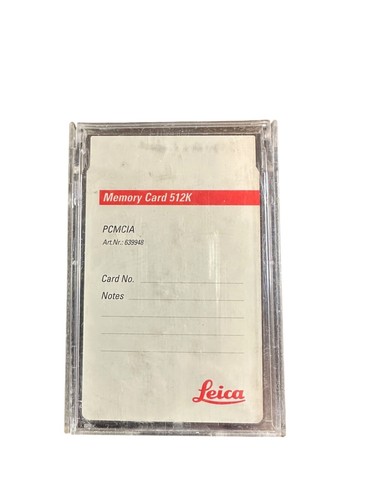 LEICA PCMCIA MEMORY FLASH CARD 512KB ART NO 667745 SURVEYING TOTAL ...