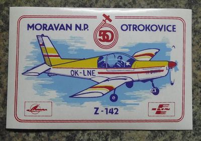 Moravan Zlin Z 142 Z-142 Training Light Private Trainer Aircraft Decal ...