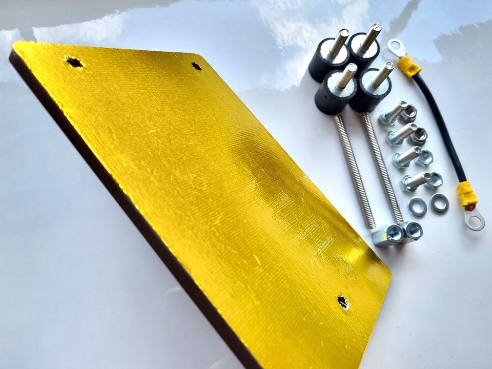 2003-2012 Saab 93 ECU Saver Spacer Kit Heat Shield Plate Saab 93 ECU ...