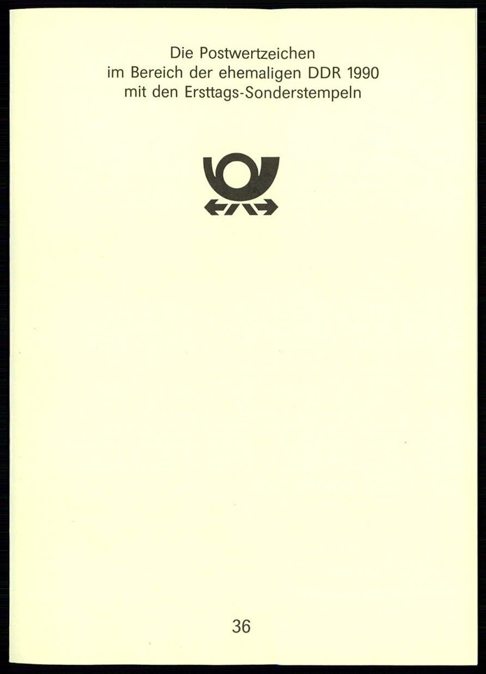 BRD ERINNERUNGSBLATT 1990/36 DEUTSCHE EINHEIT GERMAN UNITY FAHNE FLAGGE ...